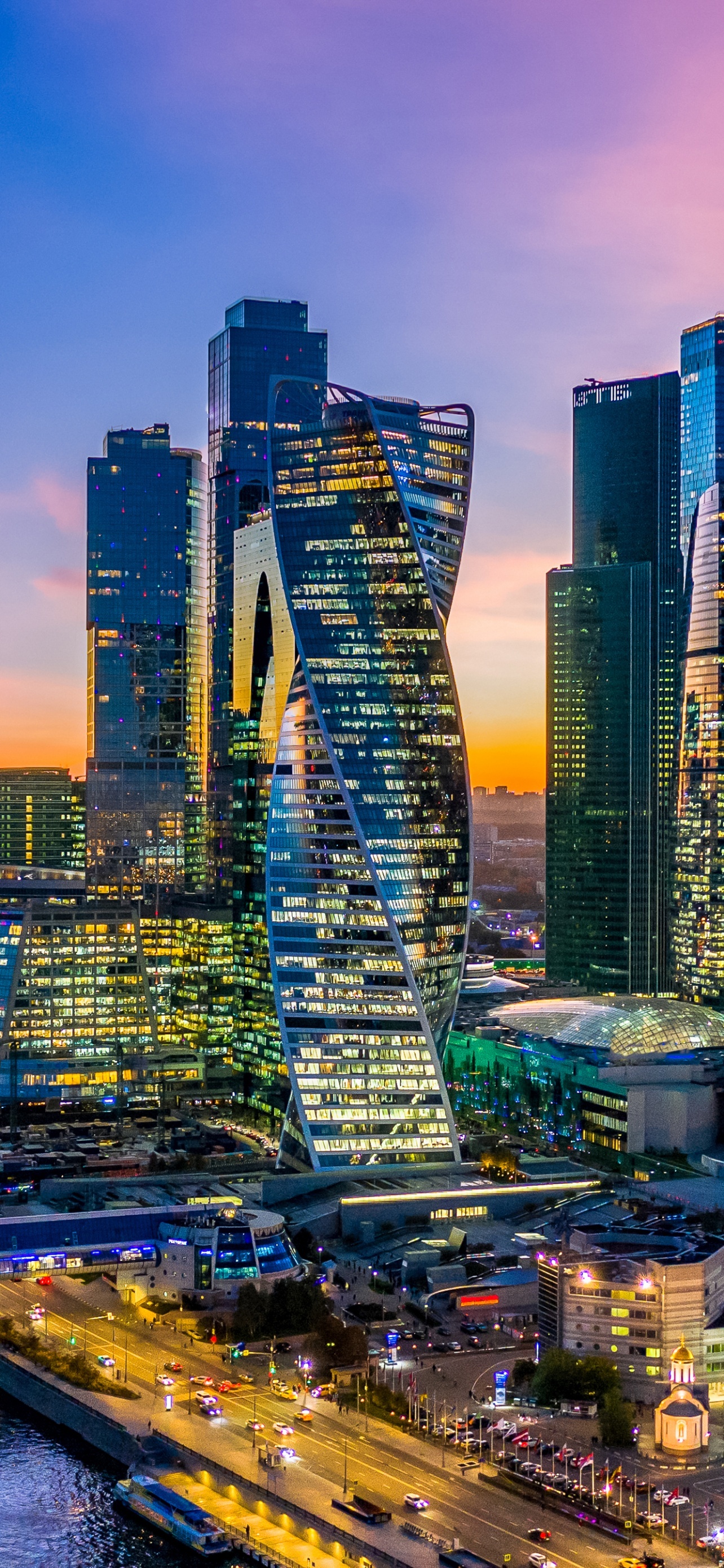 Moscow Russia Skyscrapers — Download Free iPhone Wallpapers