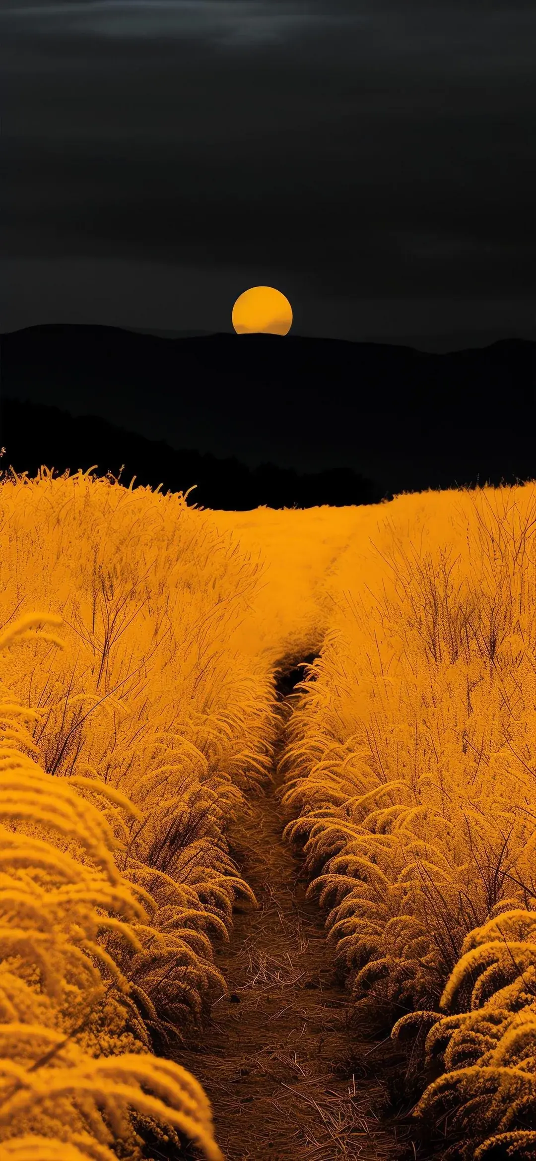 Nature And Landscape Yellow Sunset Best iPhone Wallpapers Backgrounds ...