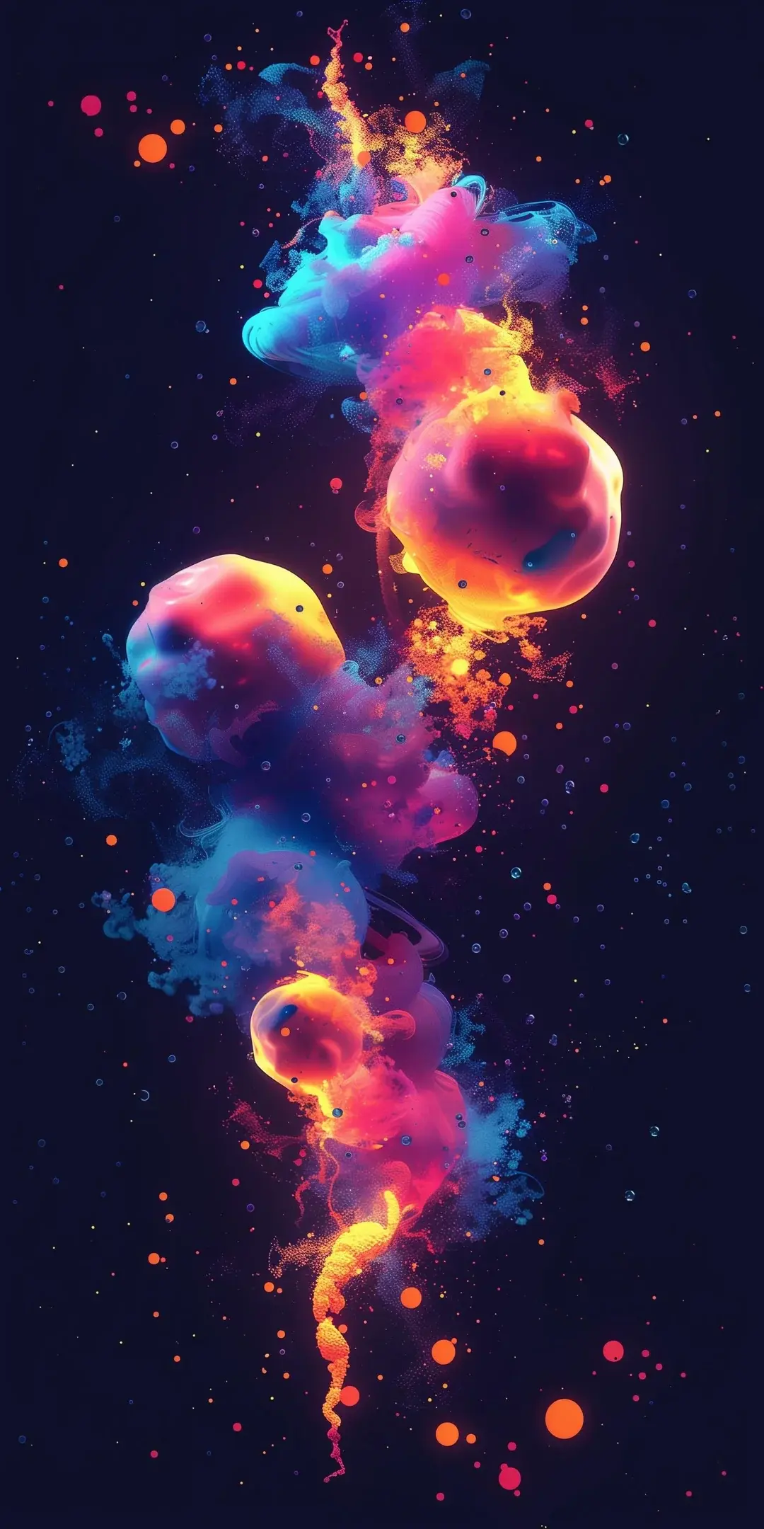 New Wallpapers Colorful Cells Explosion — Free iPhone Wallpaper (4K/HD ...