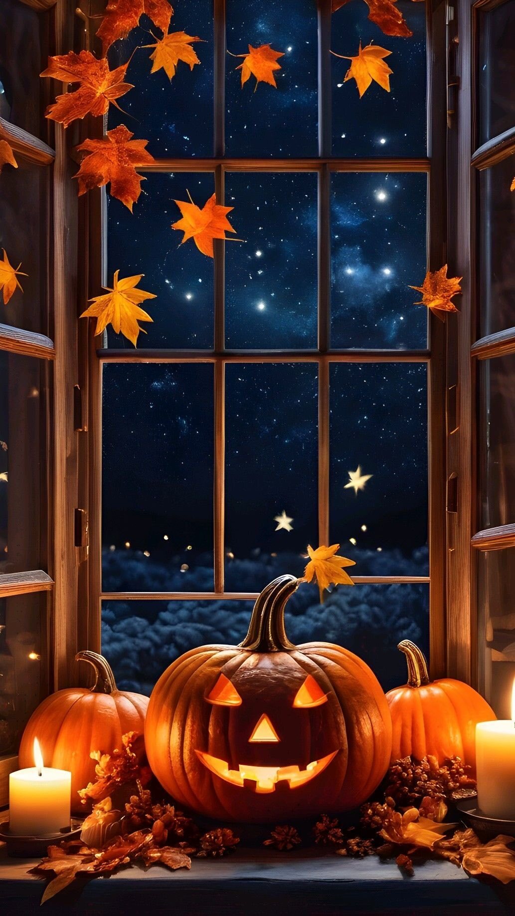 Orange Pumpkin Leaves Leafs Best Halloween Fall Seasonal Autumn 2025 ...