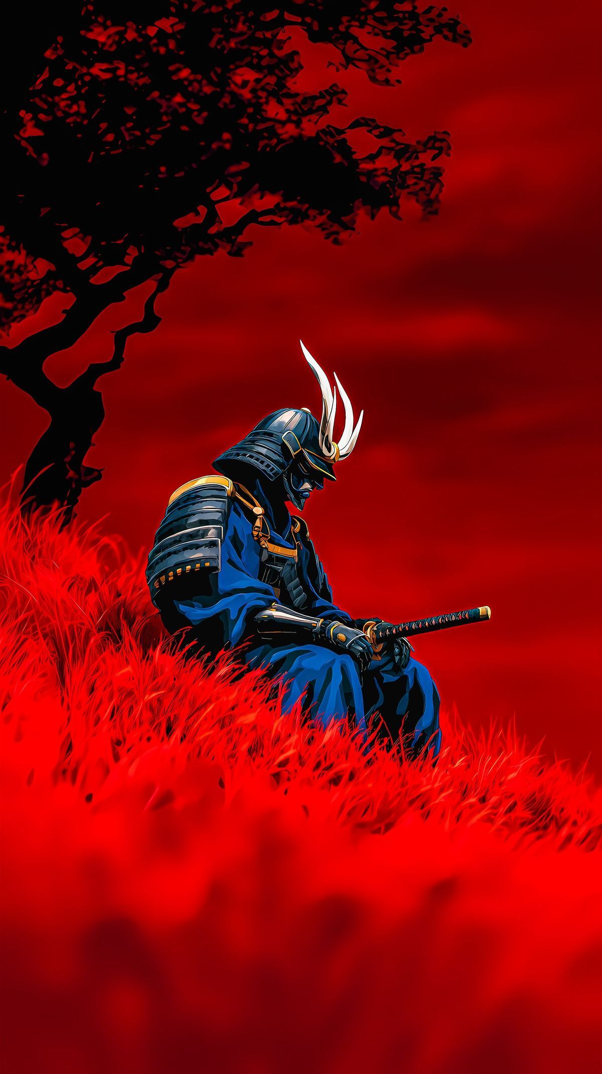Red Vibrant Samurai Best Unique Creative Free 4K Wallpapers Of 2025 And ...