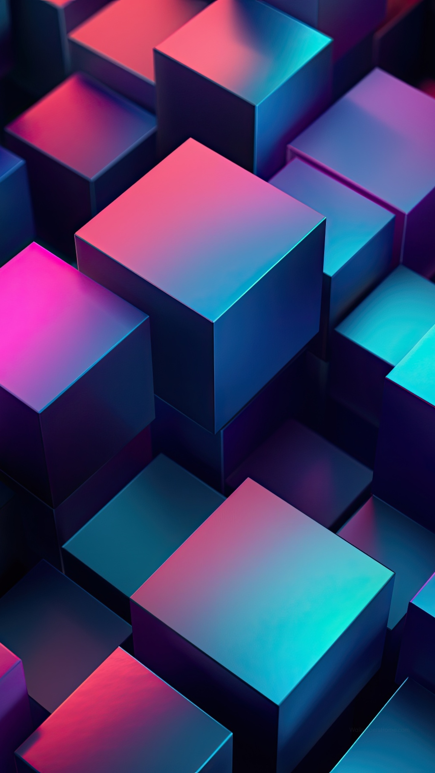 Shiny Squares Boxes Geometric Shapes — Download Free iPhone Wallpapers