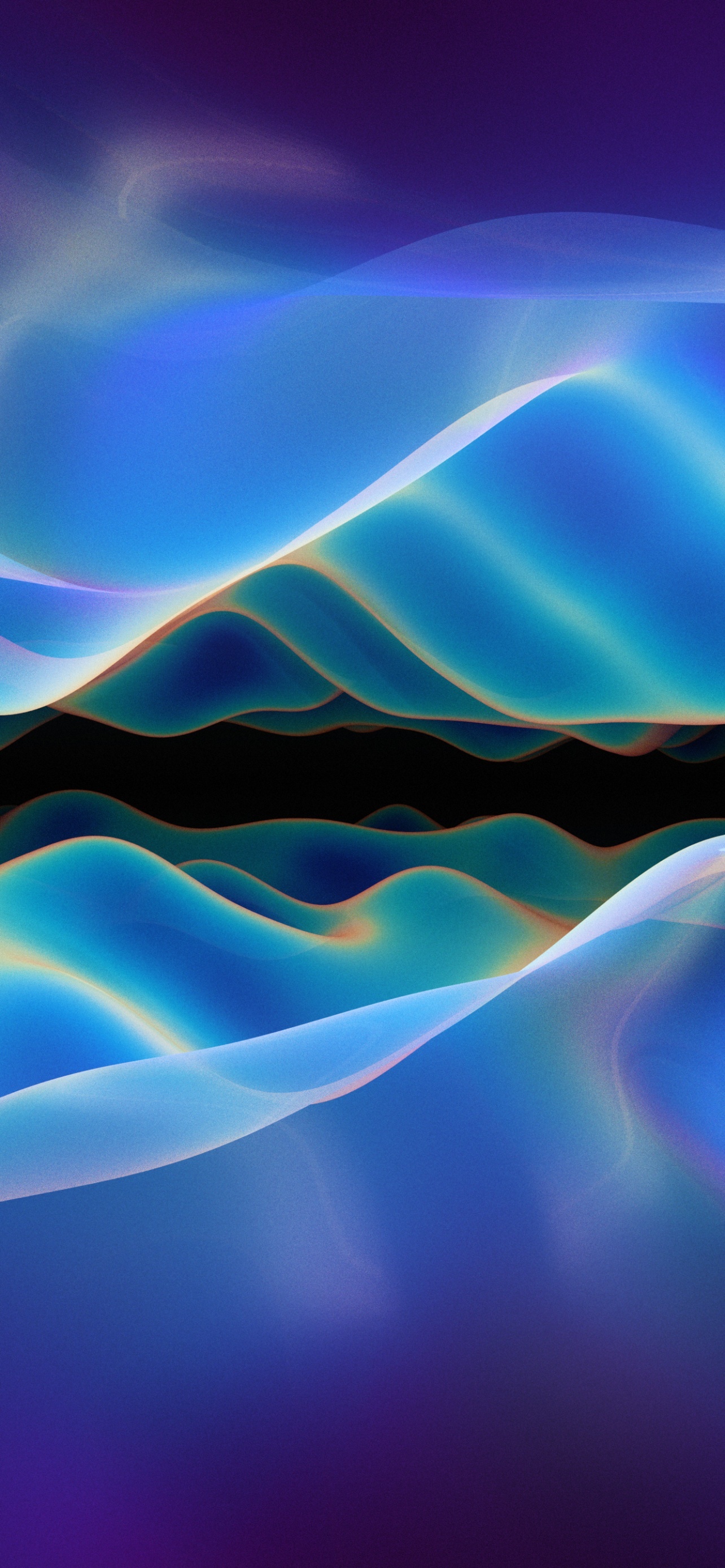 Symmetrical Waves Blue 5K — Free iPhone Wallpaper (4K/HD) | 2025