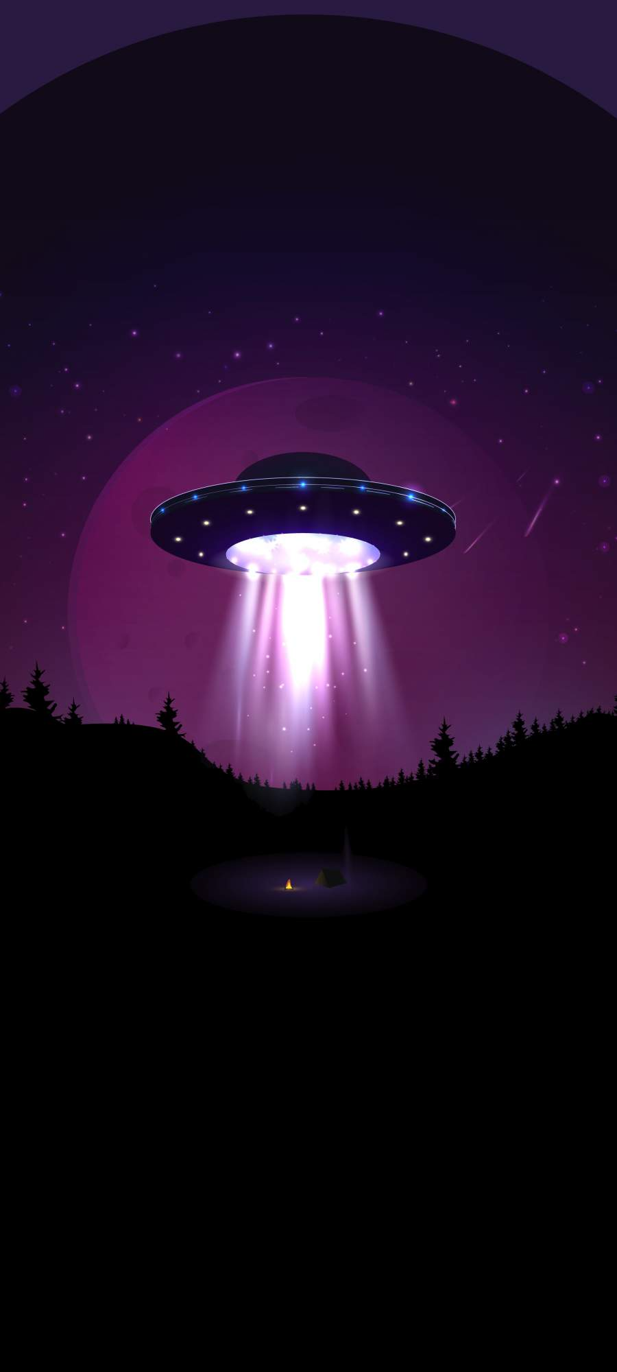 Ufo Abduction Purple Best Top Wallpapers For iPhone 17 Pro Max For ...