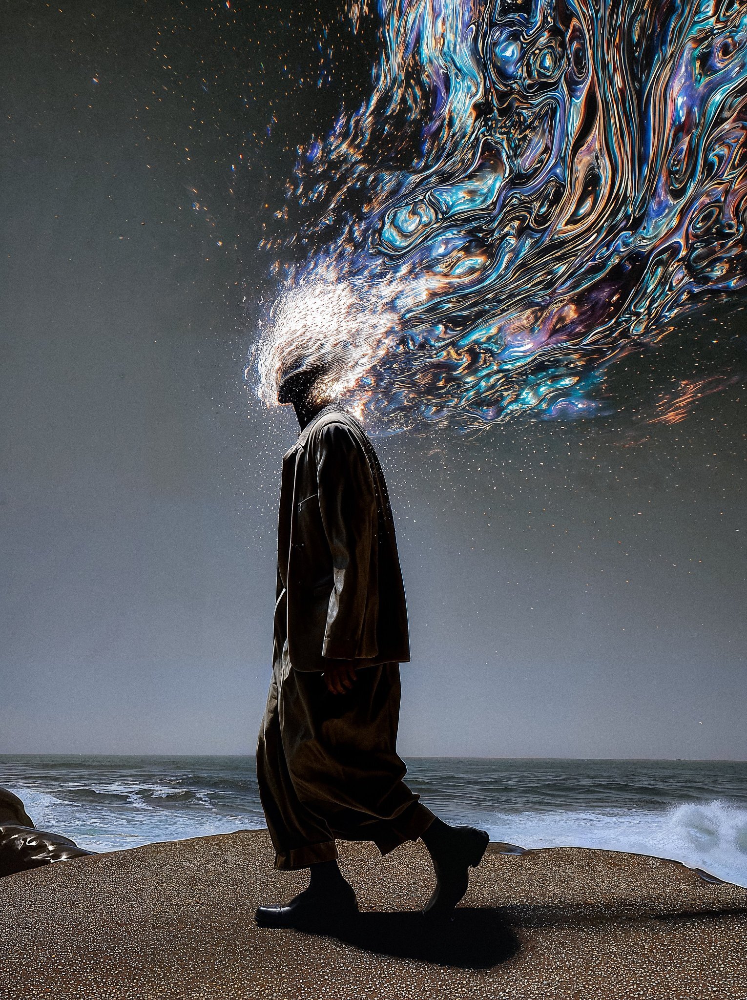 Unique Abstract Person Artwork Digital Art Creative Dark Mode Best HD ...