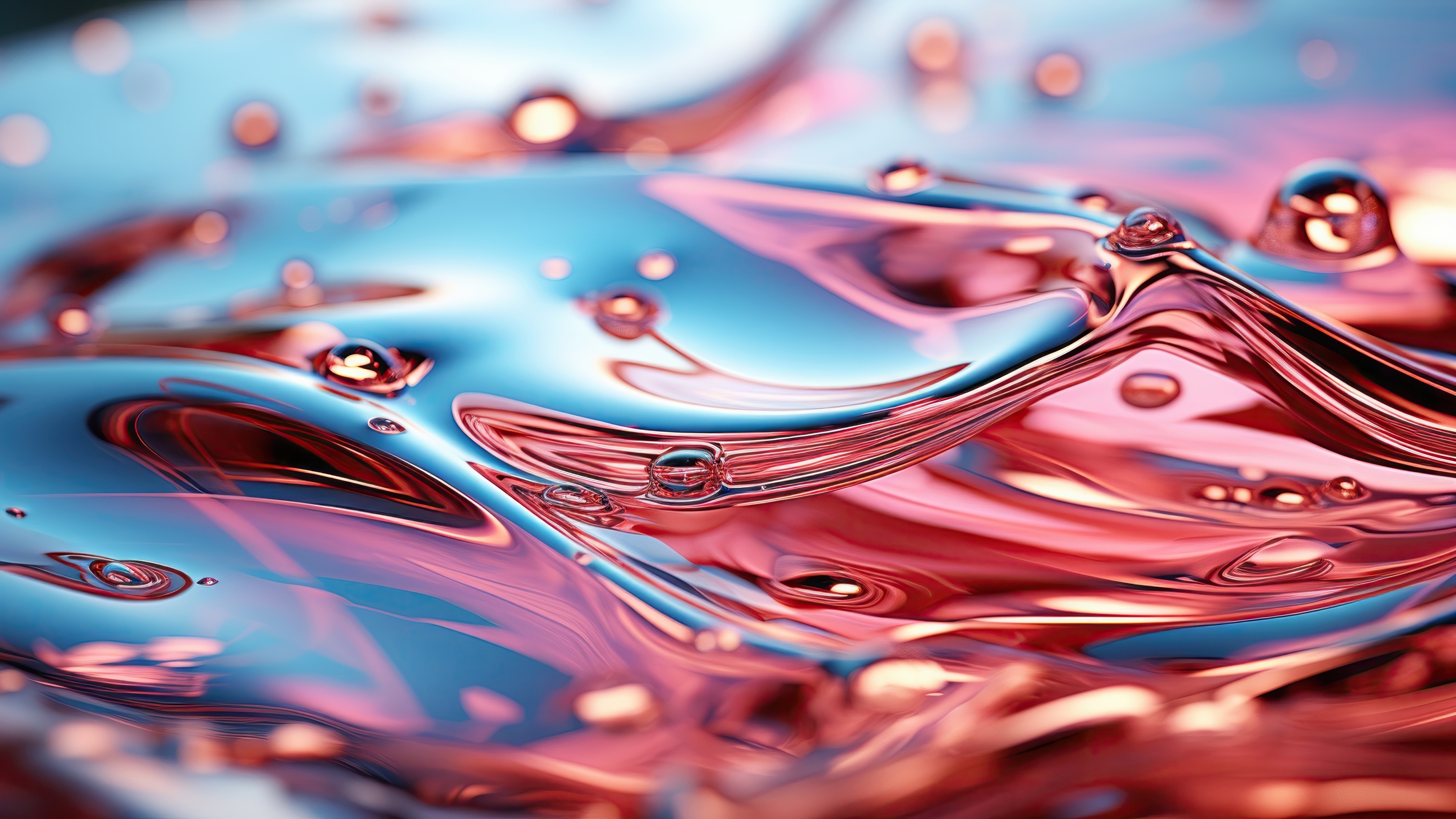 Iridescent Liquid Water Droplets Best Desktop Backgrounds And ...