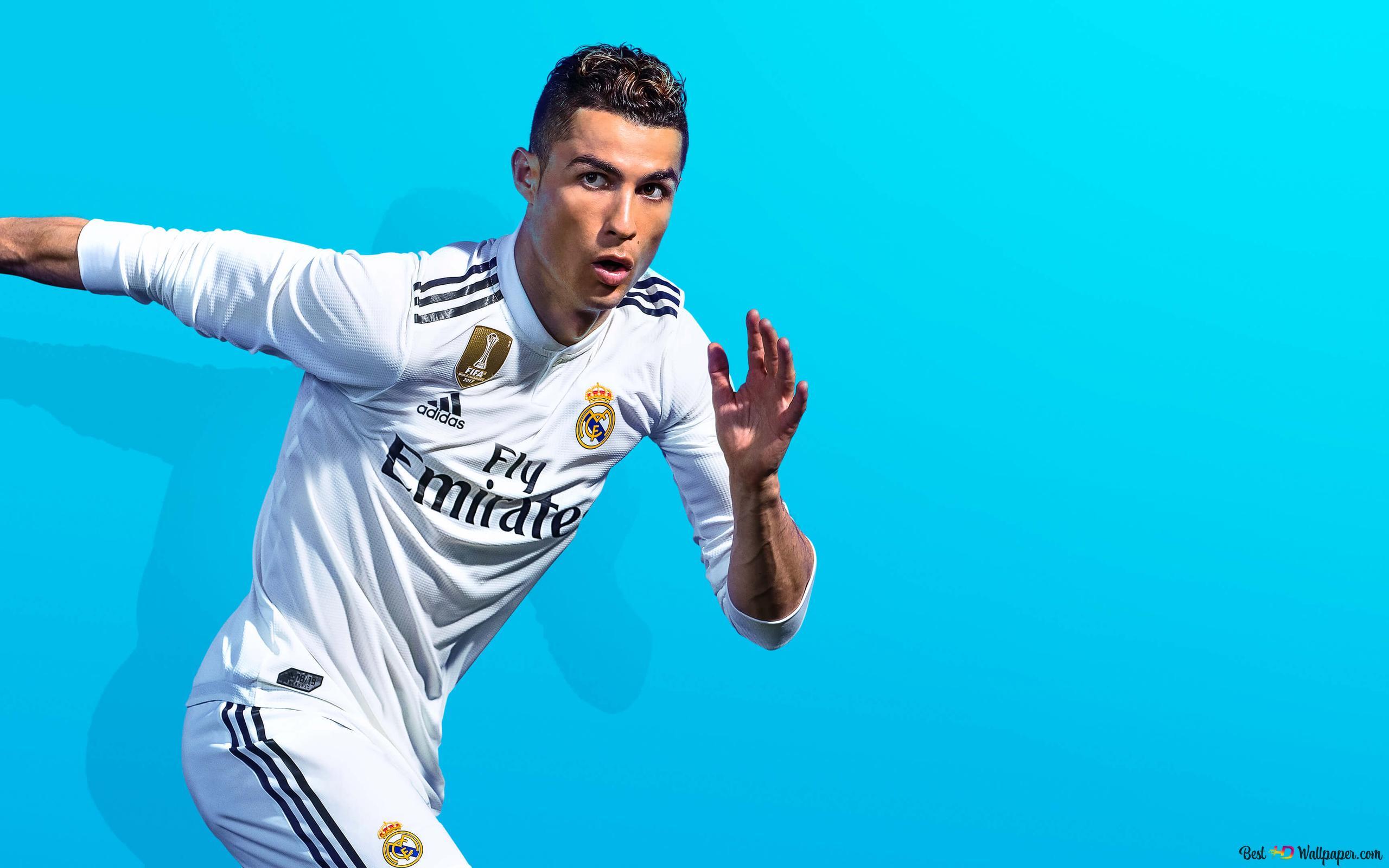 Official Cristiano Ronaldo Emirates Blue — Free Mac or PC Wallpaper (4K ...