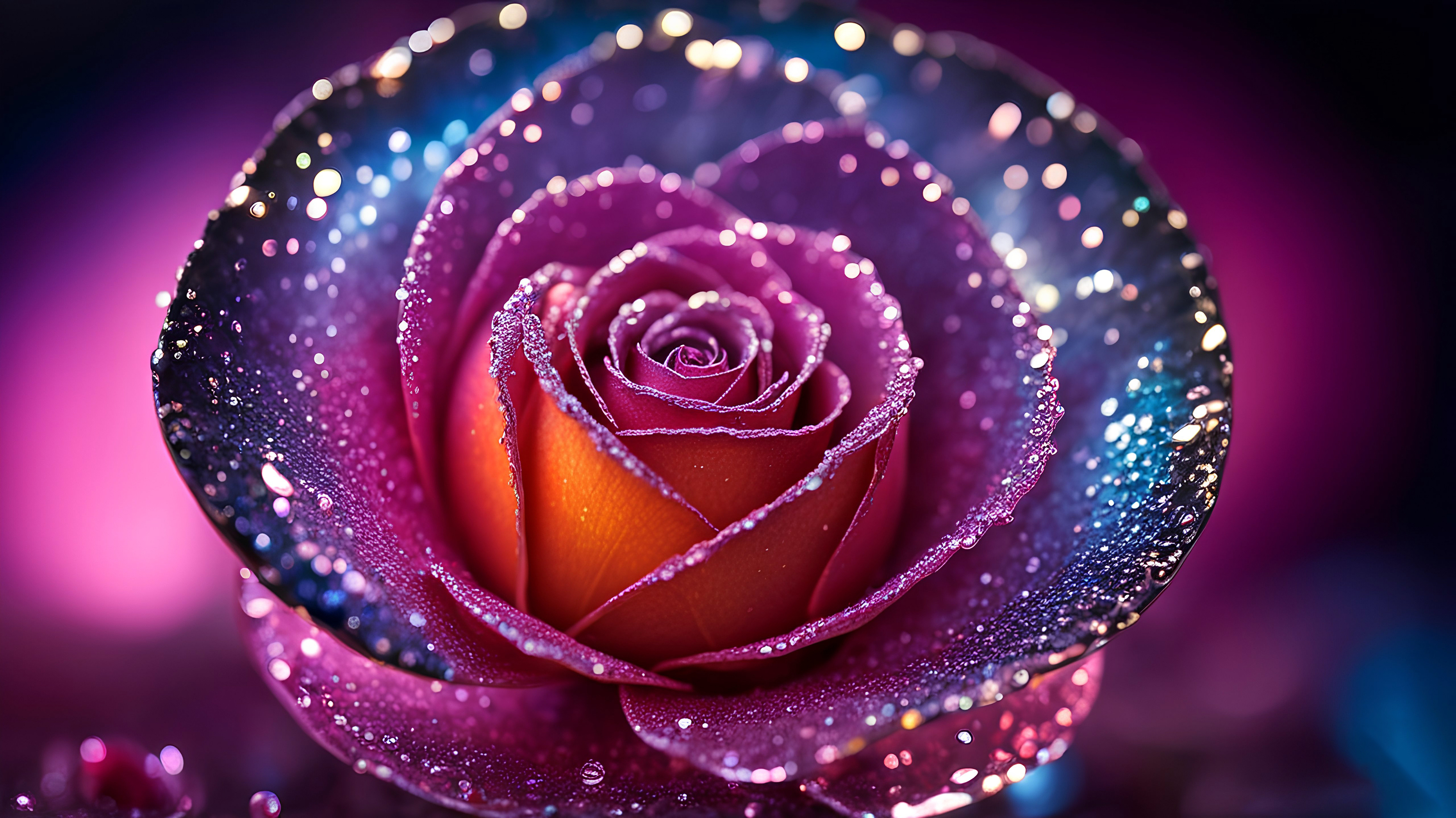 Rose Flower Digital Mystical Magical Surreal Windows PC And Mac Desktop Screensavers — Free Mac ...