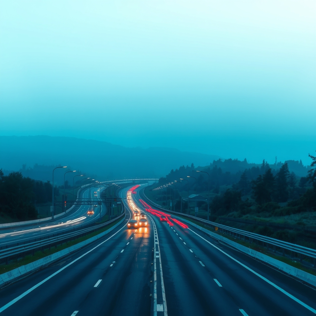 Motorway Monza Foggy Hillscape — Free Apple Watch Wallpaper (4K/HD) | 2026