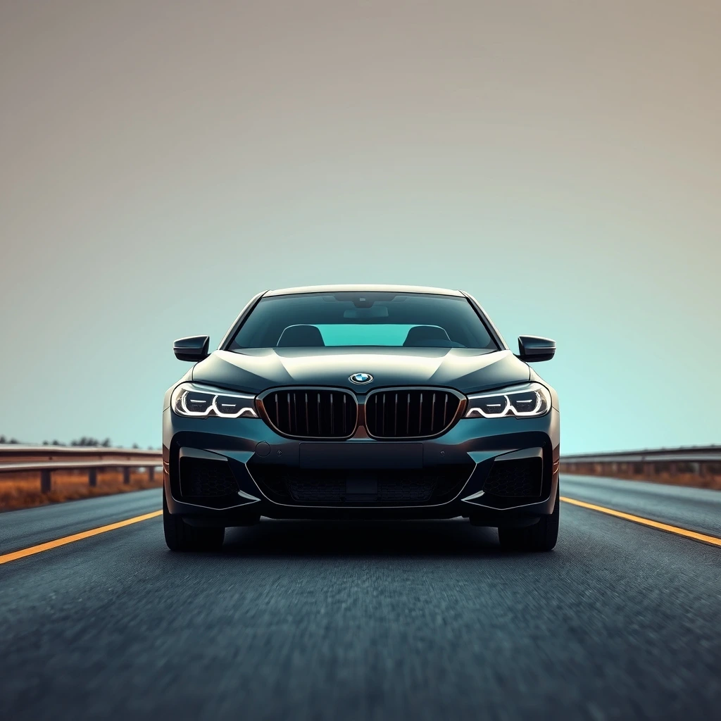 BMW M4 On The Road With Black In Color And BMW Emblem Logo — Free Apple ...